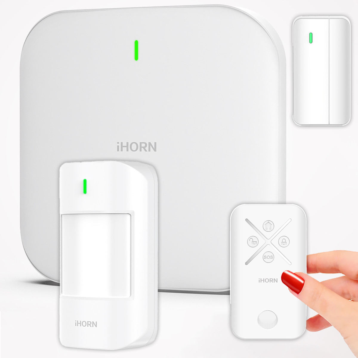 Mini PACK d'Alarme Professionnelle – Sécurité Connectée Sans Abonnement