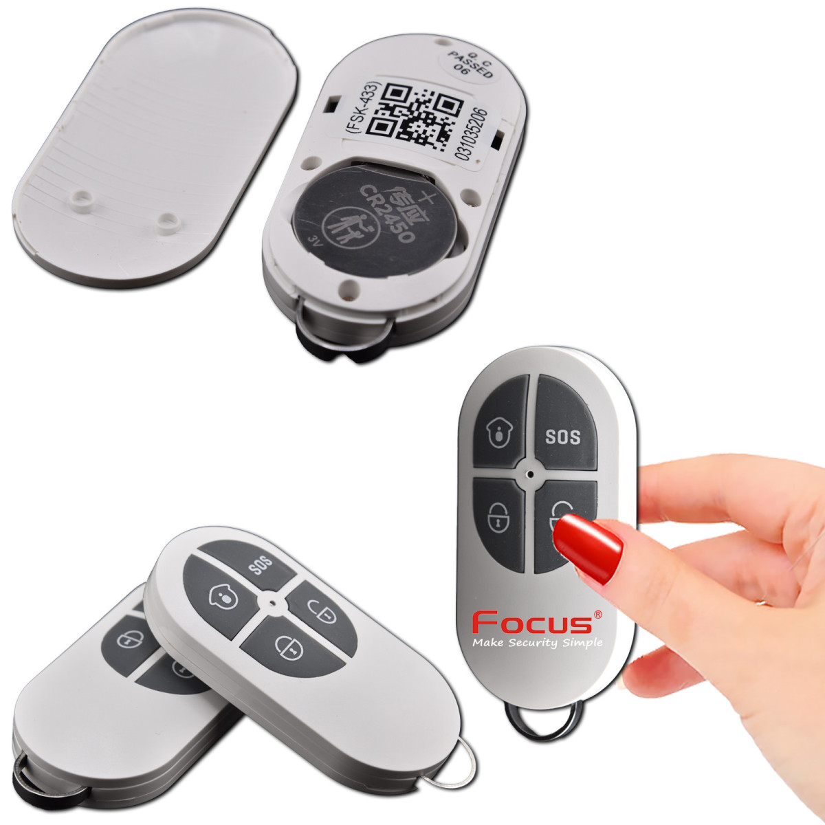 Télécommande PB-422RF | Contrôle sans fil sécurisé pour alarmes